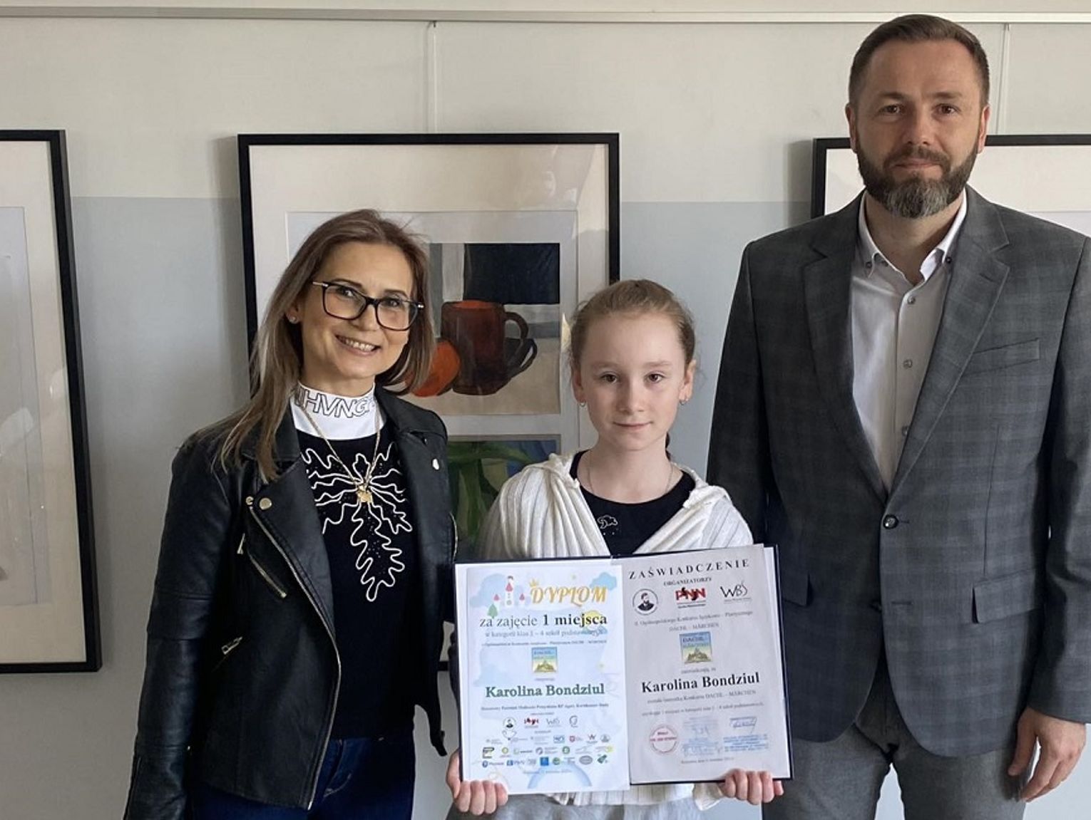 I miejsce w ogólnopolskim konkursie językowo-plastycznym z języka ...